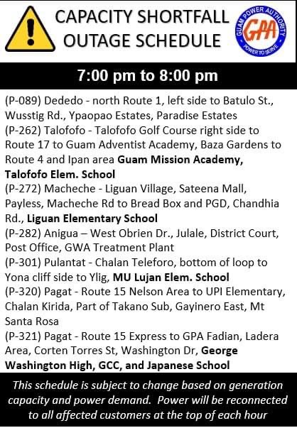 Guam Power Authority (GPA) – GuamAlerts | Notifications